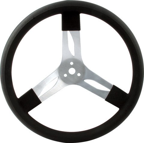 Steering Wheel 17″ Aluminum – Black – Performance Motorsports