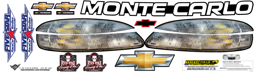 Graphics Kit – Chevrolet Monte Carlo, 1999 Nose ID – Performance ...